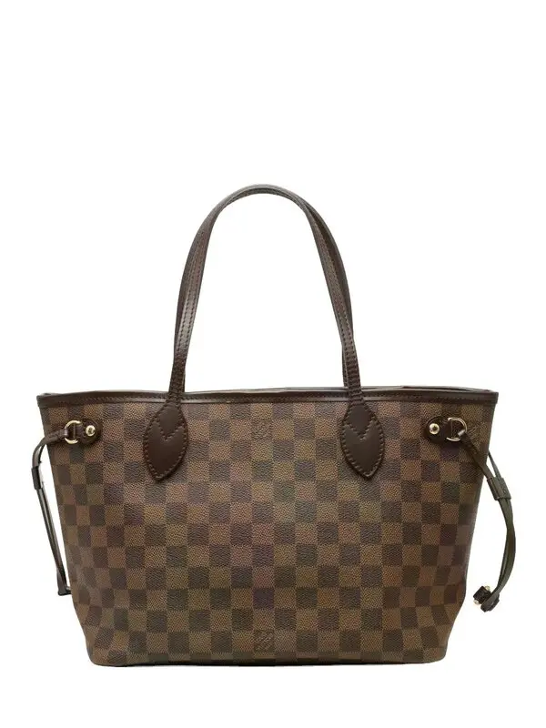 LOUIS VUITTON Damier Ebene Neverfull Pm Tote Bag - Brown