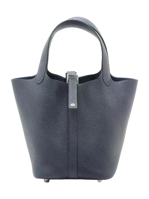 Hermès Clemence Picotin Lock 18 Handbag - Blue