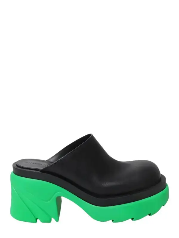 Bottega Veneta Flash Platform Mules - Black