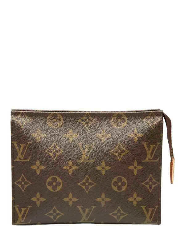 LOUIS VUITTON Monogram Toiletry Pouch 19 Clutch Bag - Brown