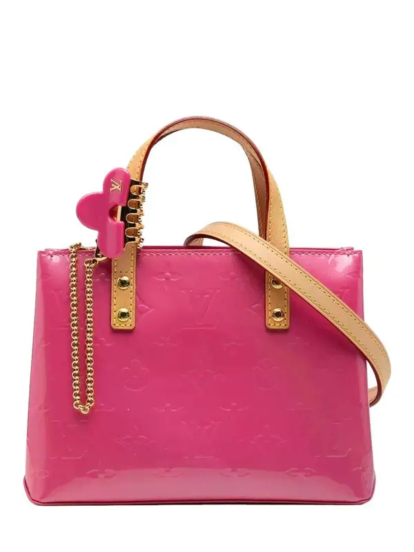 LOUIS VUITTON Monogram Vernis Hairclip Reade Pm Satchel - Pink