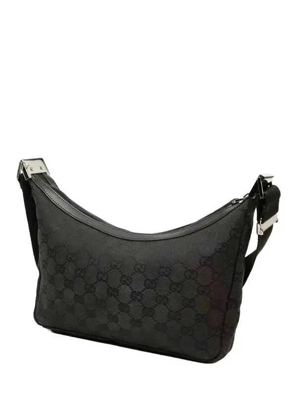 Gucci 2000-2015 Gg Canvas Crossbody Bag - Black
