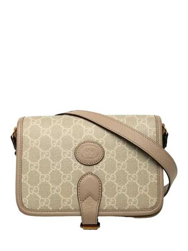 Gucci 2016-2026 Mini Gg Supreme Interlocking G Crossbody Bag - Neutrals