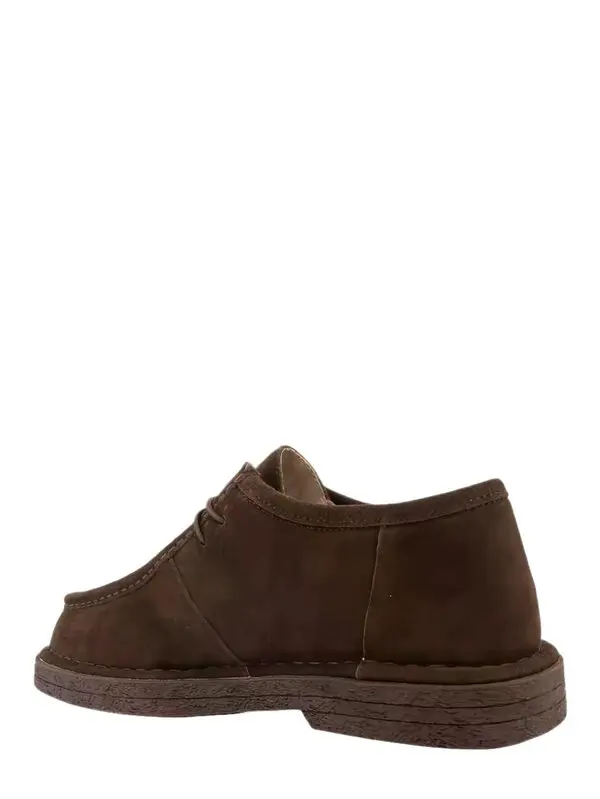 LINDA BAUMANN Suede Lace-up Derby Shoes - Brown