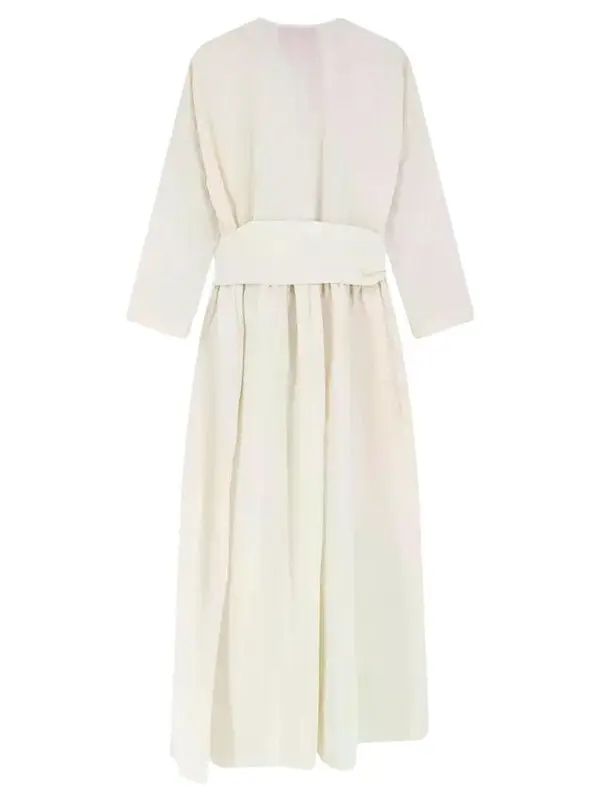 CO.GO Belted Flared Maxi Dress - Neutrals