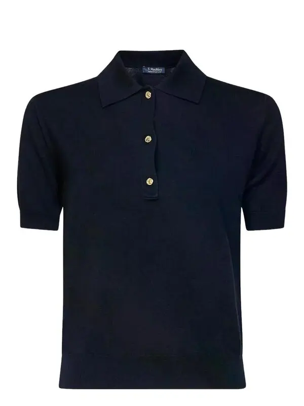 Max Mara Button-up Polo Shirt - Blue