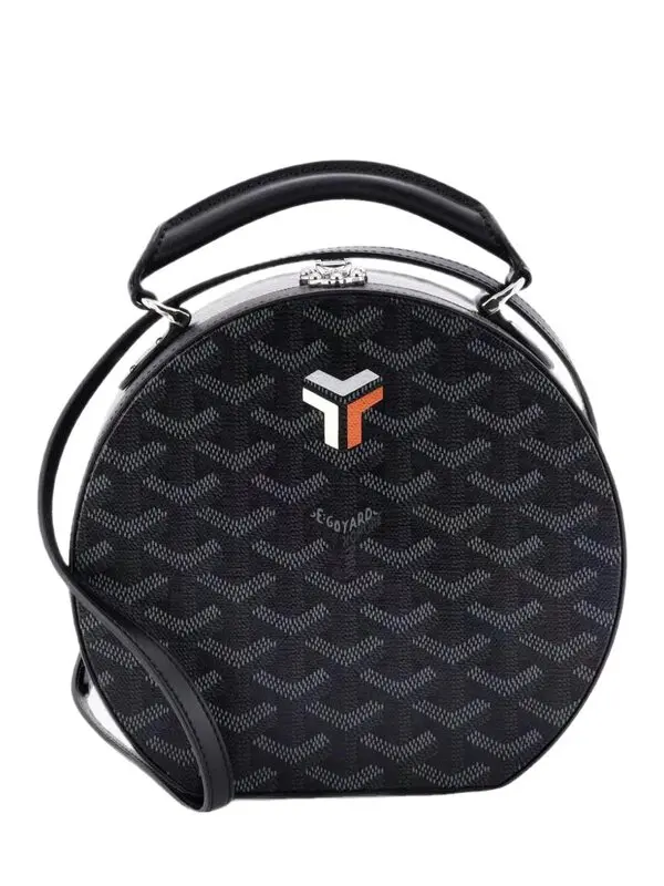 Goyard Alto Hatbox Bag Coated Canvas Satchel - Black
