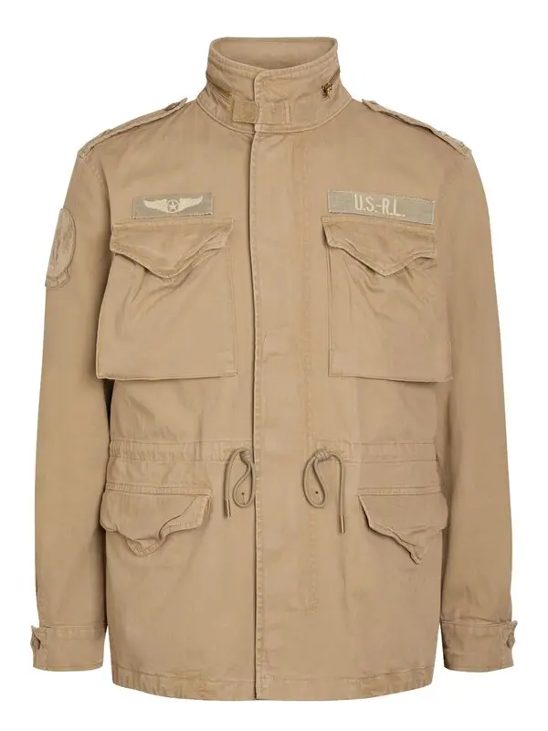 Polo Ralph Lauren Patch-appliquéd Cotton Field Jacket - Khaki