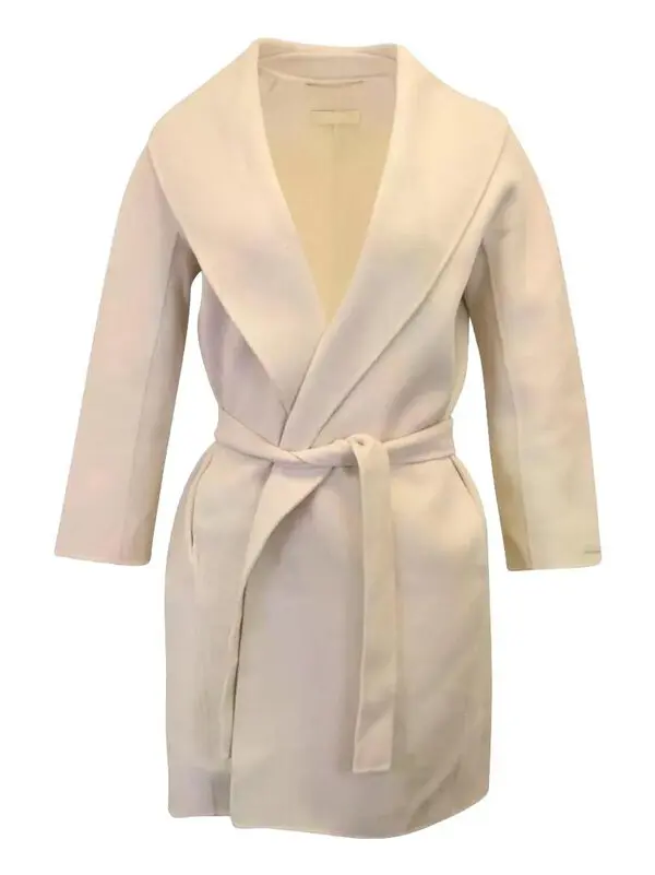 Max Mara Belted Shawl-collar Coat - Neutrals