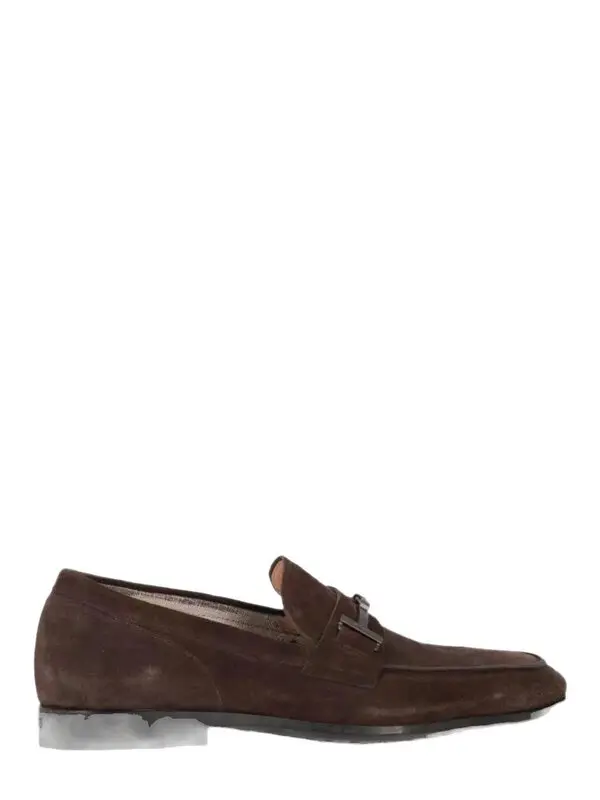 TOD'S Timeless Suede Loafers - Brown