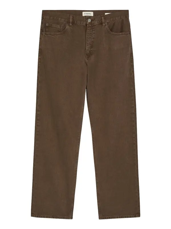 FRAME Relaxed Straight-leg Denim Jeans - Light Brown