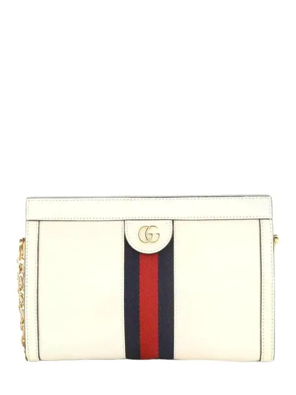 Gucci Ophidia Chain Shoulder Bag - White