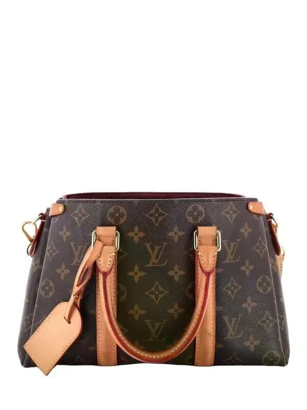 LOUIS VUITTON Soufflot Tote Monogram Canvas Bb Satchel - Brown