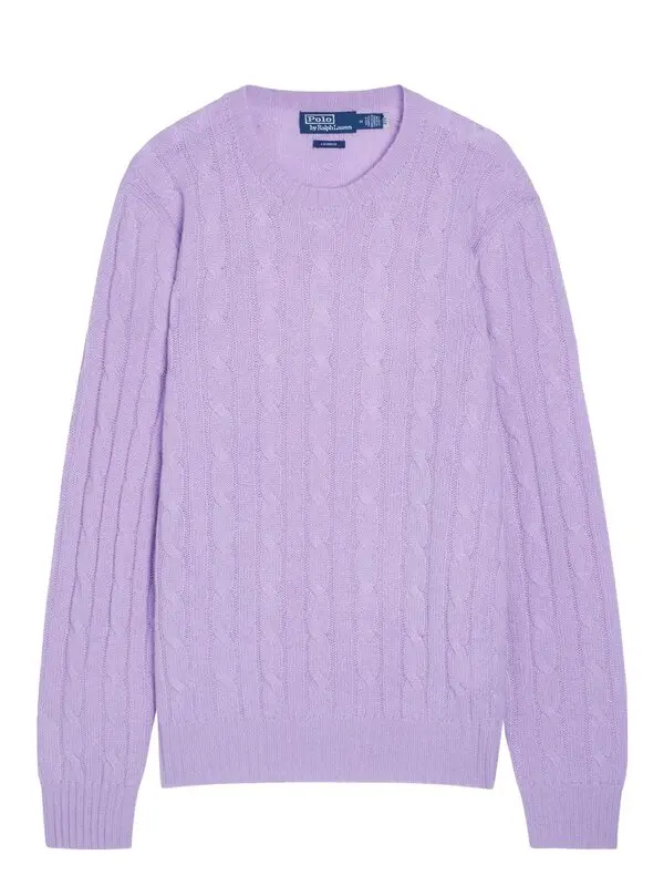 Polo Ralph Lauren Cable-knit Cashmere Jumper - Purple