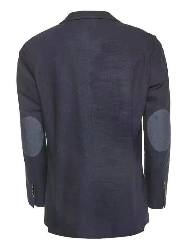 Balmain Slim-fit Jacket With Notch Lapels - Blue