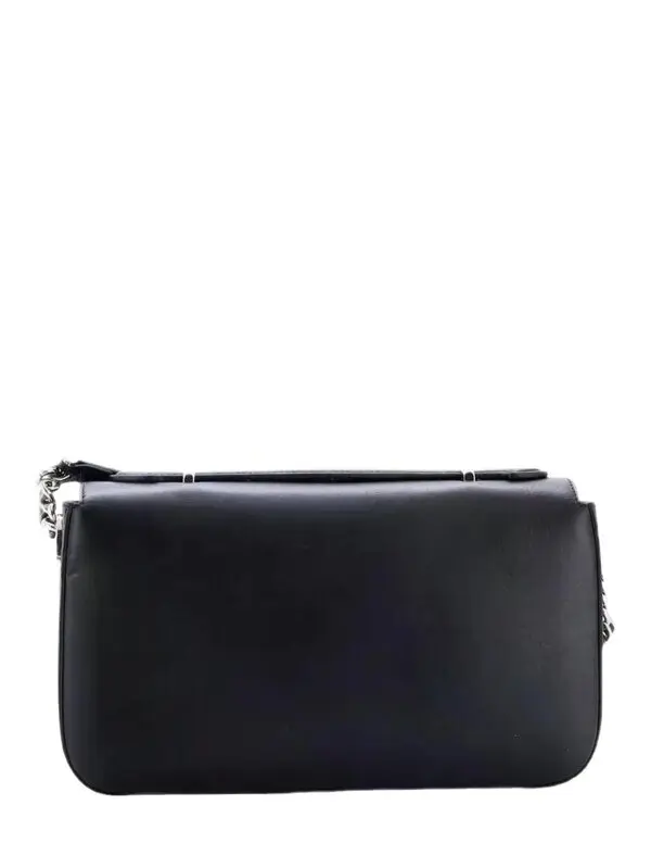 Gucci Petite Gg Flap Shoulder Bag Leather Small Crossbody Bag - Black