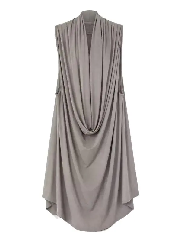 Alchemy Fashions Draped Longline T-shirt - Grey