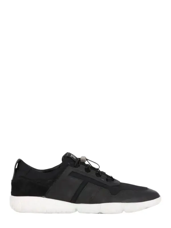 TOD'S Panel Logo-patch Lace-up Sneakers - Black