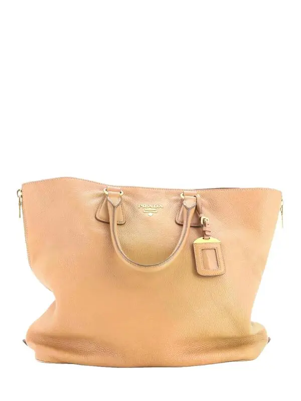 Prada Convertible Tote Bag - Brown