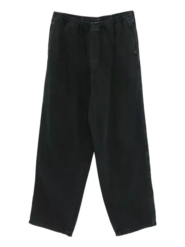 American Vintage Charcoal Faded Effect Track Pants - Black
