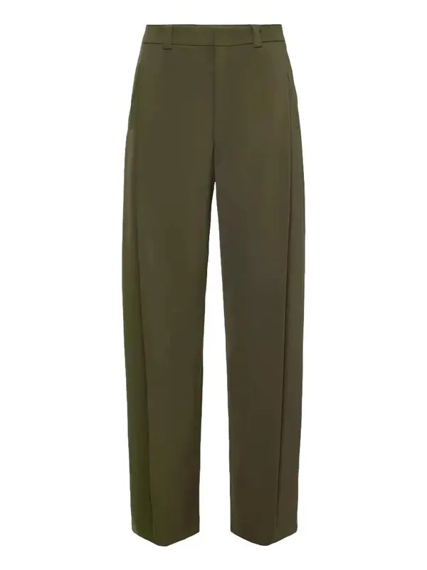 DRYKORN Pressed Crease Tailored Trousers - Green