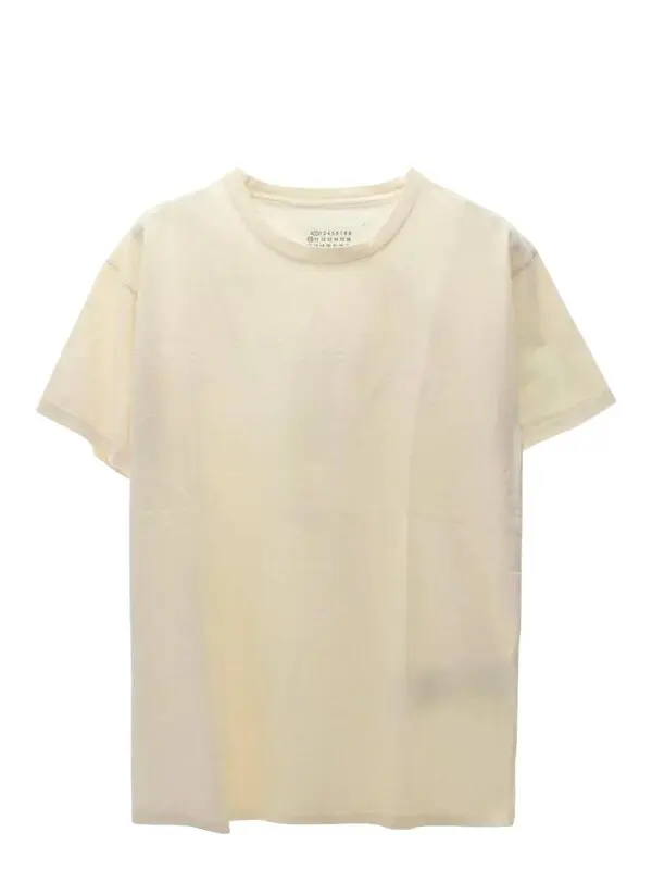 MAISON MARGIELA Cotton Crewneck T-shirt - Neutrals
