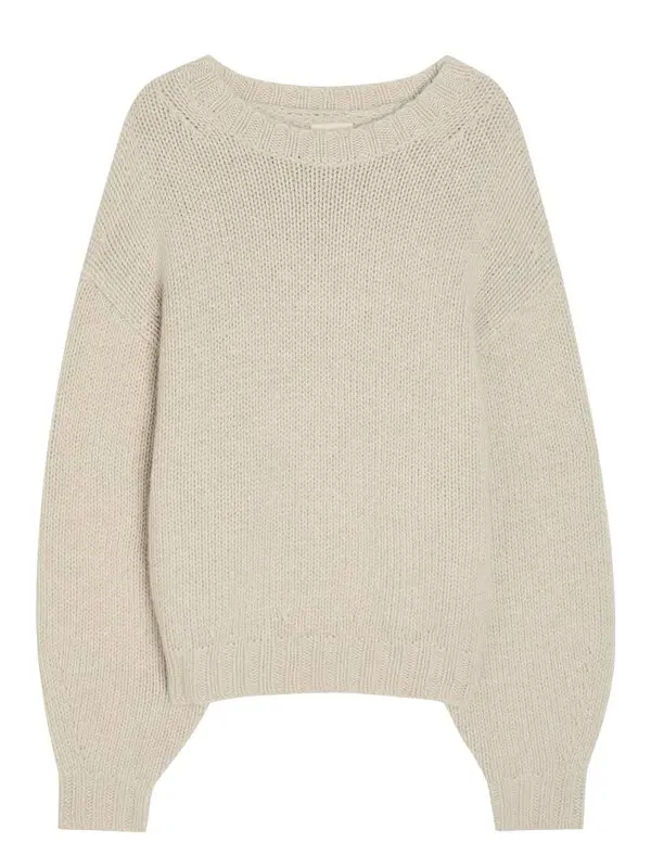 Khaite Gemma Cashmere Jumper - Light Grey