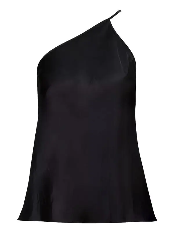 Rick Owens One-shoulder Slip Top - Black