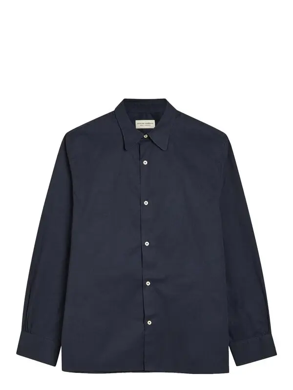 Officine Générale Cotton-poplin Shirt - Navy