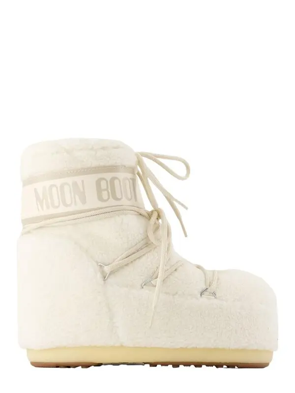 Moon Boot Monaco" Low Top Lace-up Boots - Beige