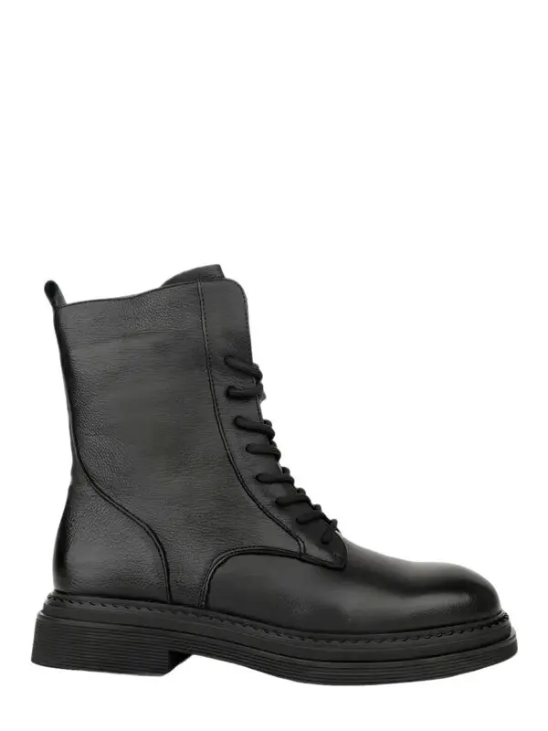 LINDA BAUMANN Lace-up Ankle Boots - Black