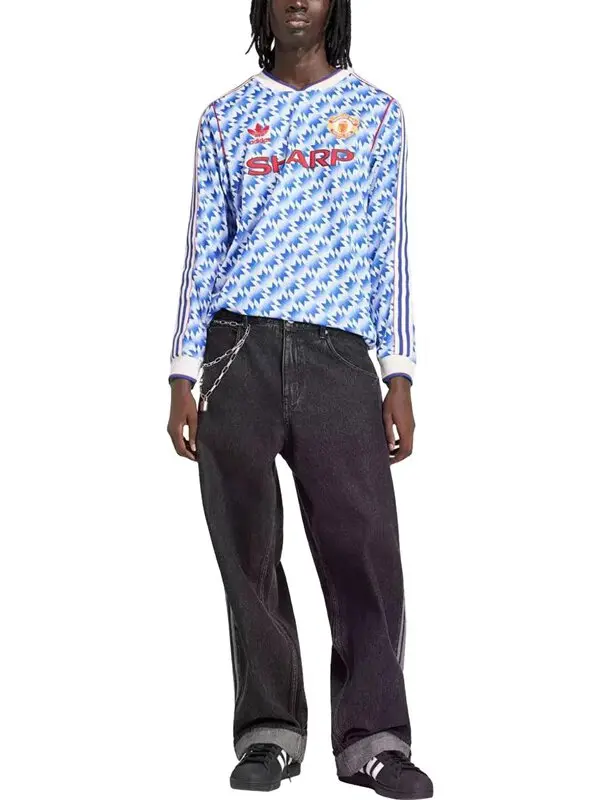 Adidas Manchester United 90 Away Long-sleeve T-shirt - Blue
