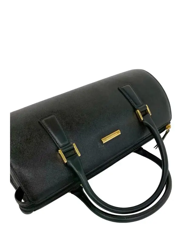 Burberry 1990-2000 Calf Leather Handbag - Black