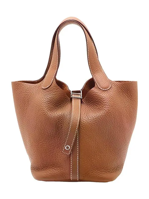 Hermès Clemence Picotin Lock 18 Handbag - Brown