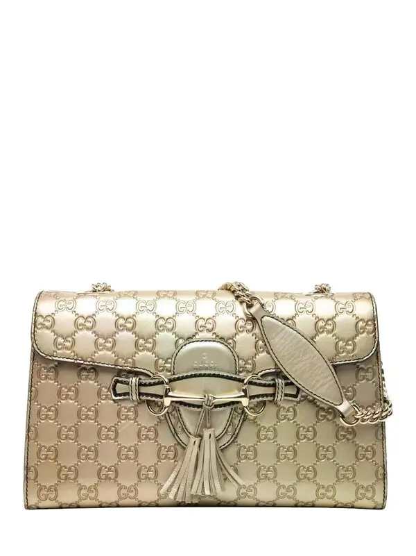 Gucci 2000-2015 Medium Guccissima Emily Shoulder Bag - Gold