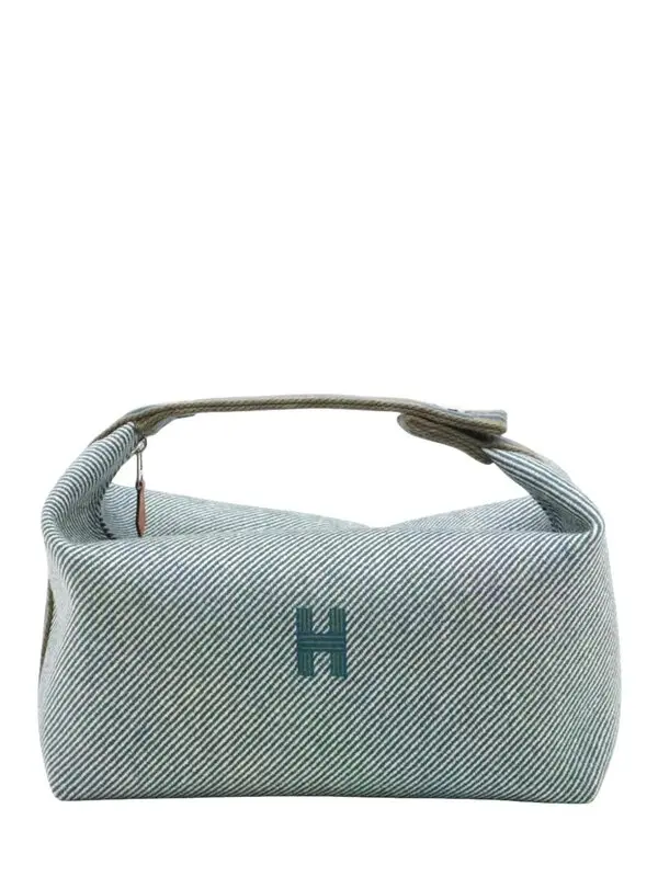 Hermès Large Wool Case Vanity Bag - Blue