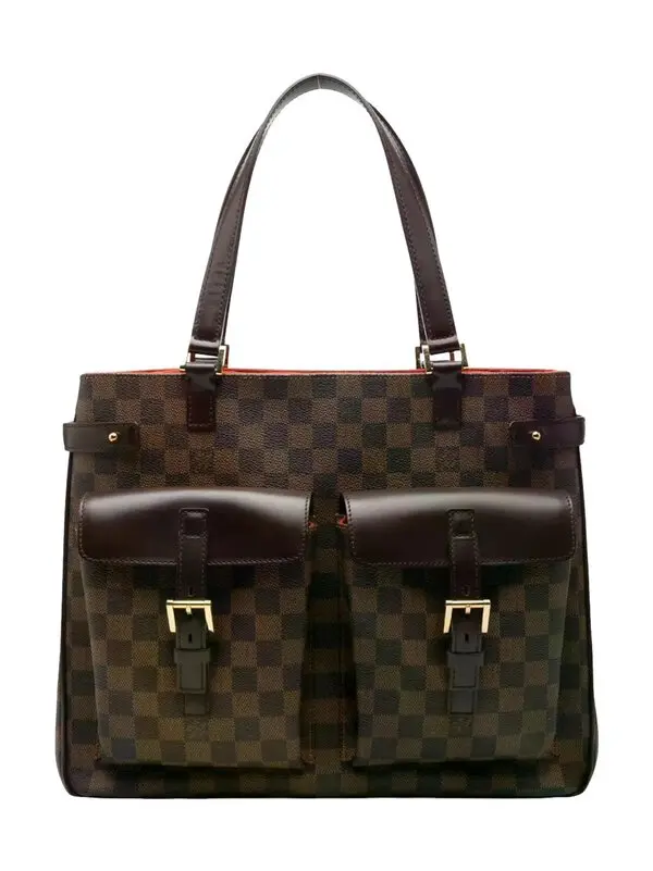 LOUIS VUITTON Damier Ebene Uzes Tote Bag - Brown