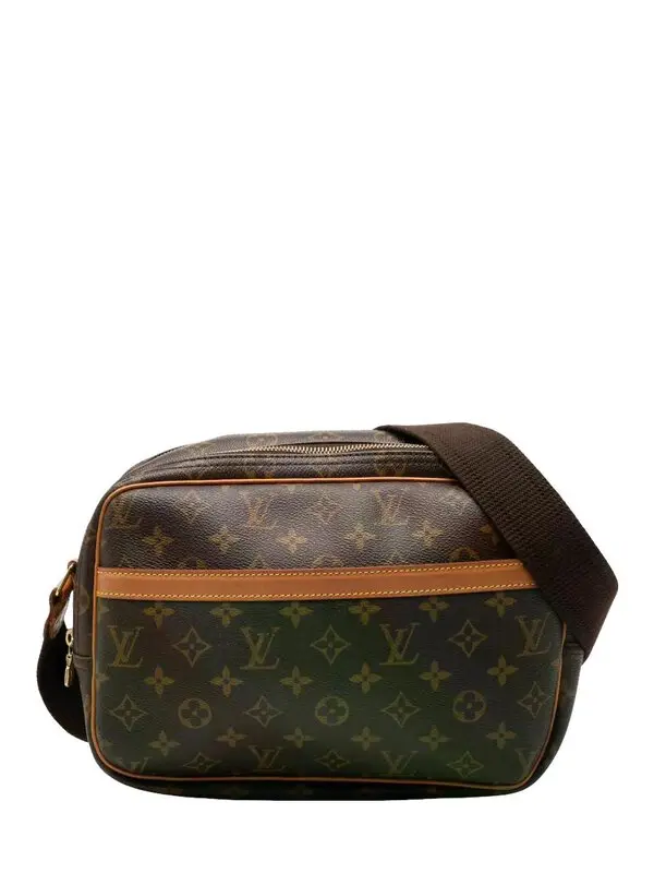 LOUIS VUITTON Monogram Reporter Pm Crossbody Bag - Brown