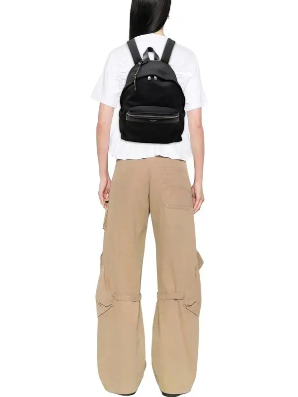 Saint Laurent Canvas City Backpack - Black
