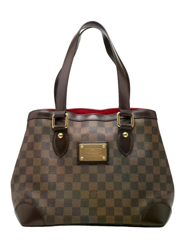 LOUIS VUITTON Damier Ebene Hampstead Pm Tote Bag - Brown