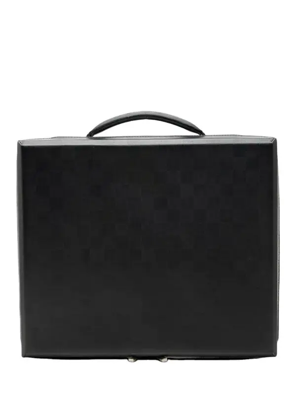LOUIS VUITTON Damier Glace Luke Briefcase Business Bag - Black