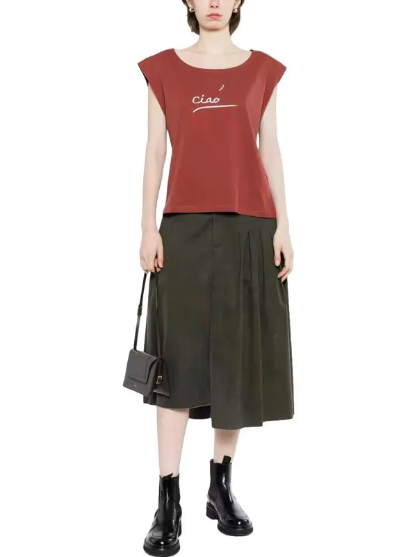 AGNES B. Source Tank Top - Red