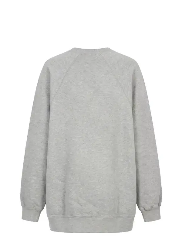 HALFBOY Logo Patch Raglan-sleeve Sweatshirt - Grey