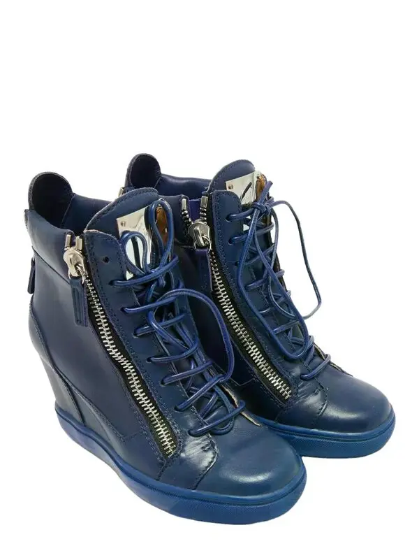 GIUSEPPE ZANOTTI Kriss Wedge Sneakers - Blue