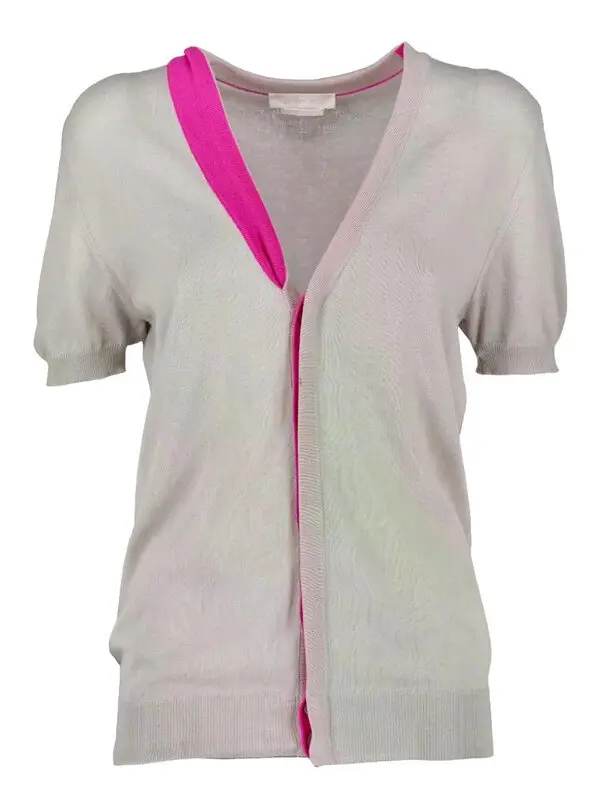 Alexander McQueen Lightweight Short-sleeve Cardigan - Grey