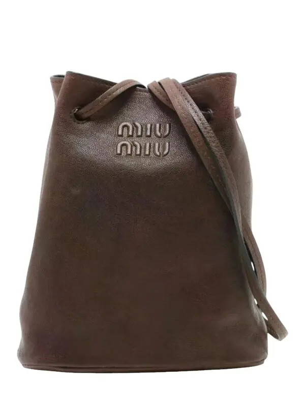 Miu Miu Leather Shoulder Bag - Brown