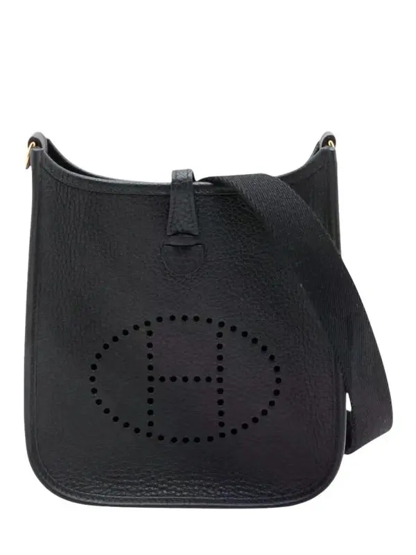 Hermès Clemence Evelyne Amazone 16 Crossbody Bag - Black