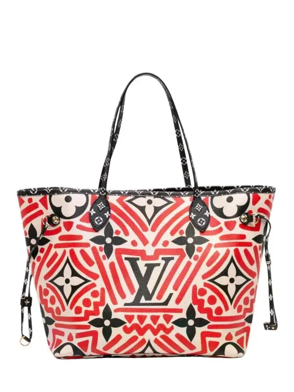 LOUIS VUITTON 2020 Monogram Giant Crafty Neverfull Mm Tote Bag - Red
