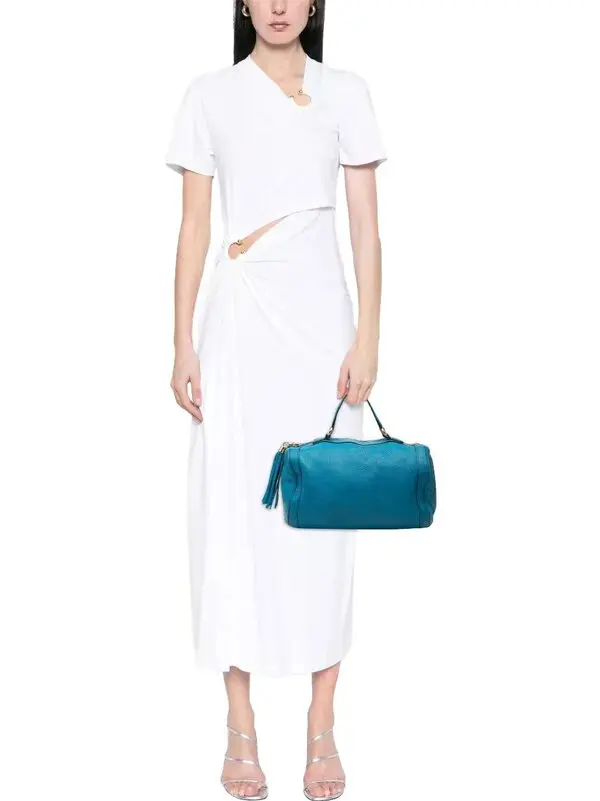 Gucci Soho Boston Bag In Pebbled Calfskin - Blue