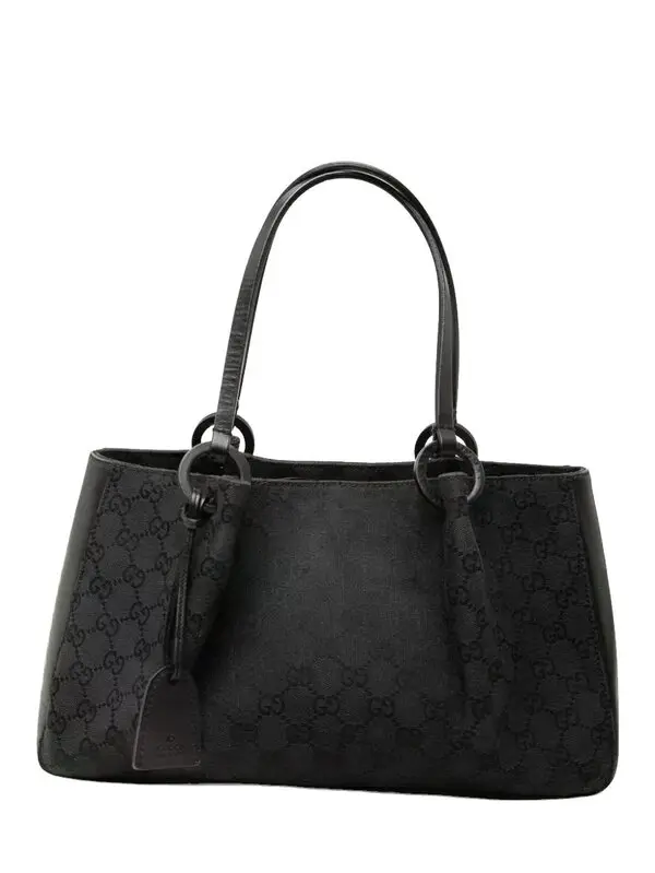 Gucci 2000-2015 Gg Canvas Tote Bag - Black